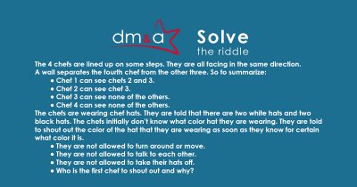 Solve the Riddle - Chef Hats - BEST Healthcare Food Service Consultant ...